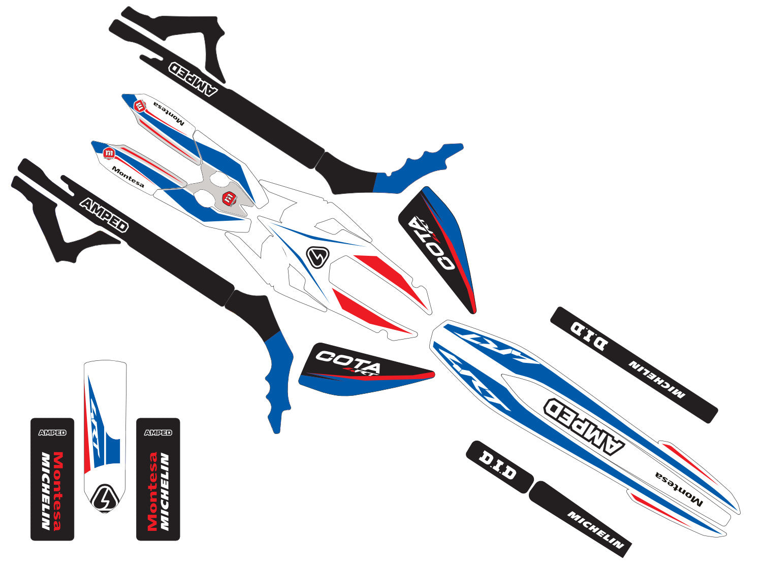 Amped R1 Montesa 4RT 260 2020 Trials Graphics - Trials Graphics - Amped