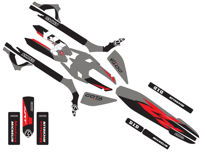 Amped R2 Montesa 4RT 301 2020 Trials Graphics - Trials Graphics - Amped