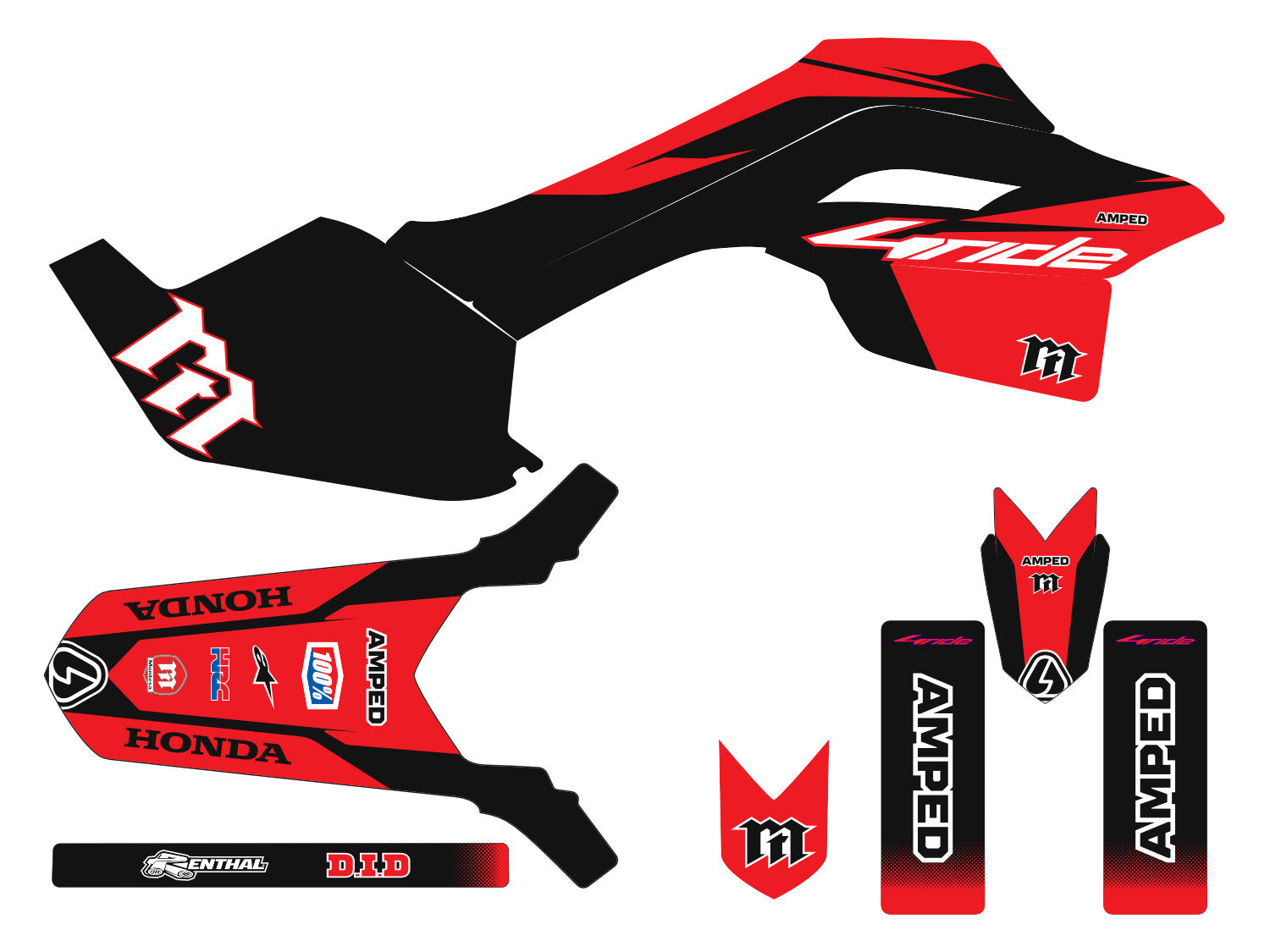 Amped S3 Montesa 4Ride Graphics - Trials Graphics - Amped