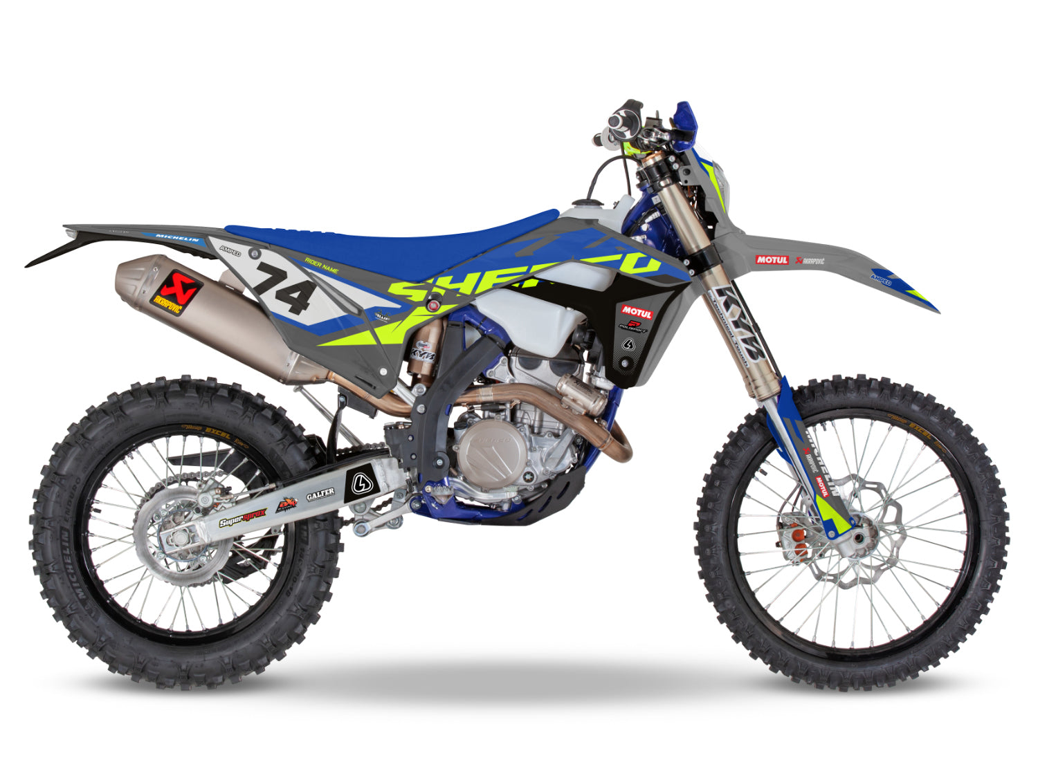 Factory Sherco SE Graphics - GBY - Motocross & Enduro Graphics Amped