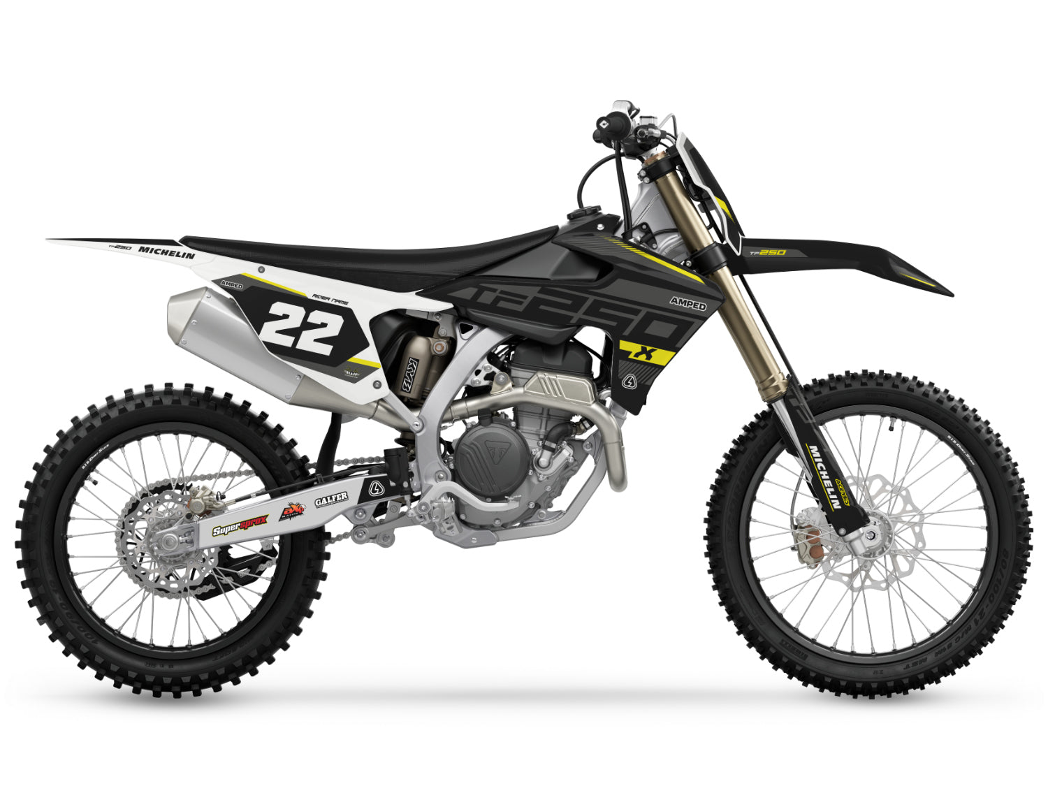 Stocker Triumph Graphics - BY - Motocross & Enduro Graphics Amped