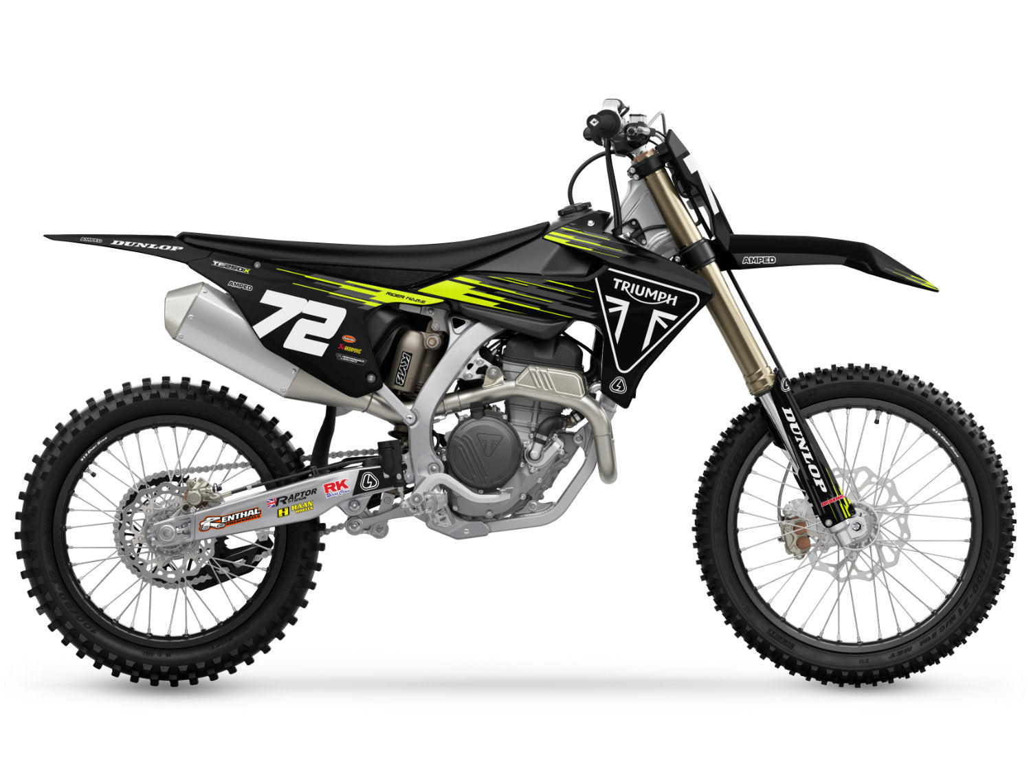 Works Triumph TF Graphics - BY - Motocross & Enduro Graphics Amped